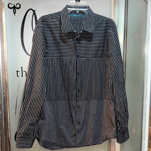 Perry Ellis | Shirts | Perry Ellis Mens Dress Shirt Long Sleeve Button ...
